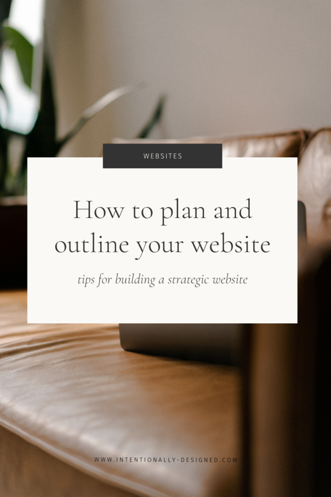 How to plan and outline your website - Intentionally Designed