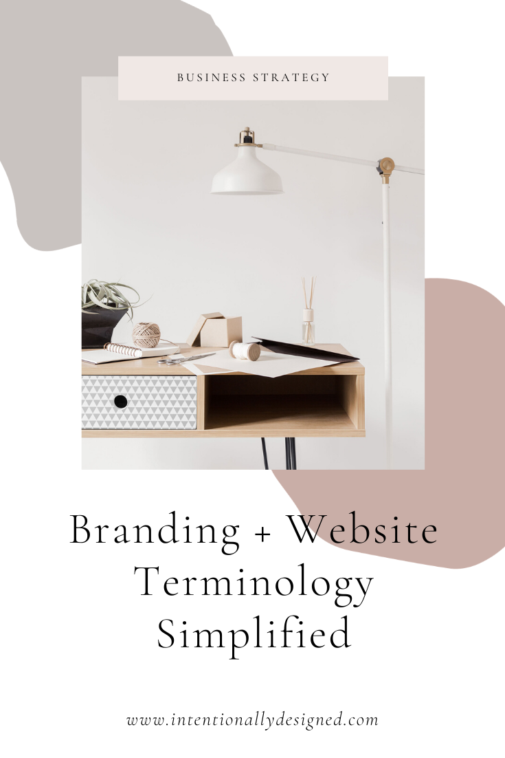 Branding + Website Terminology Simplified - Intentionally Designed