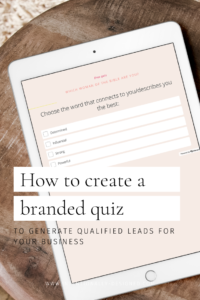 How to create a branded quiz - Intentionally Designed