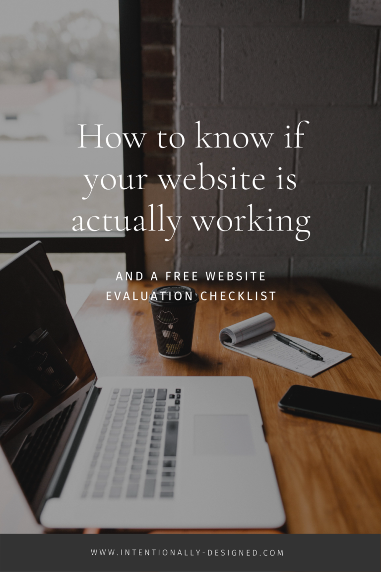 How to know if your website is actually working - Intentionally Designed