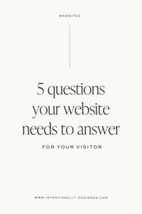 5 questions your website needs to answer for your visitor ...
