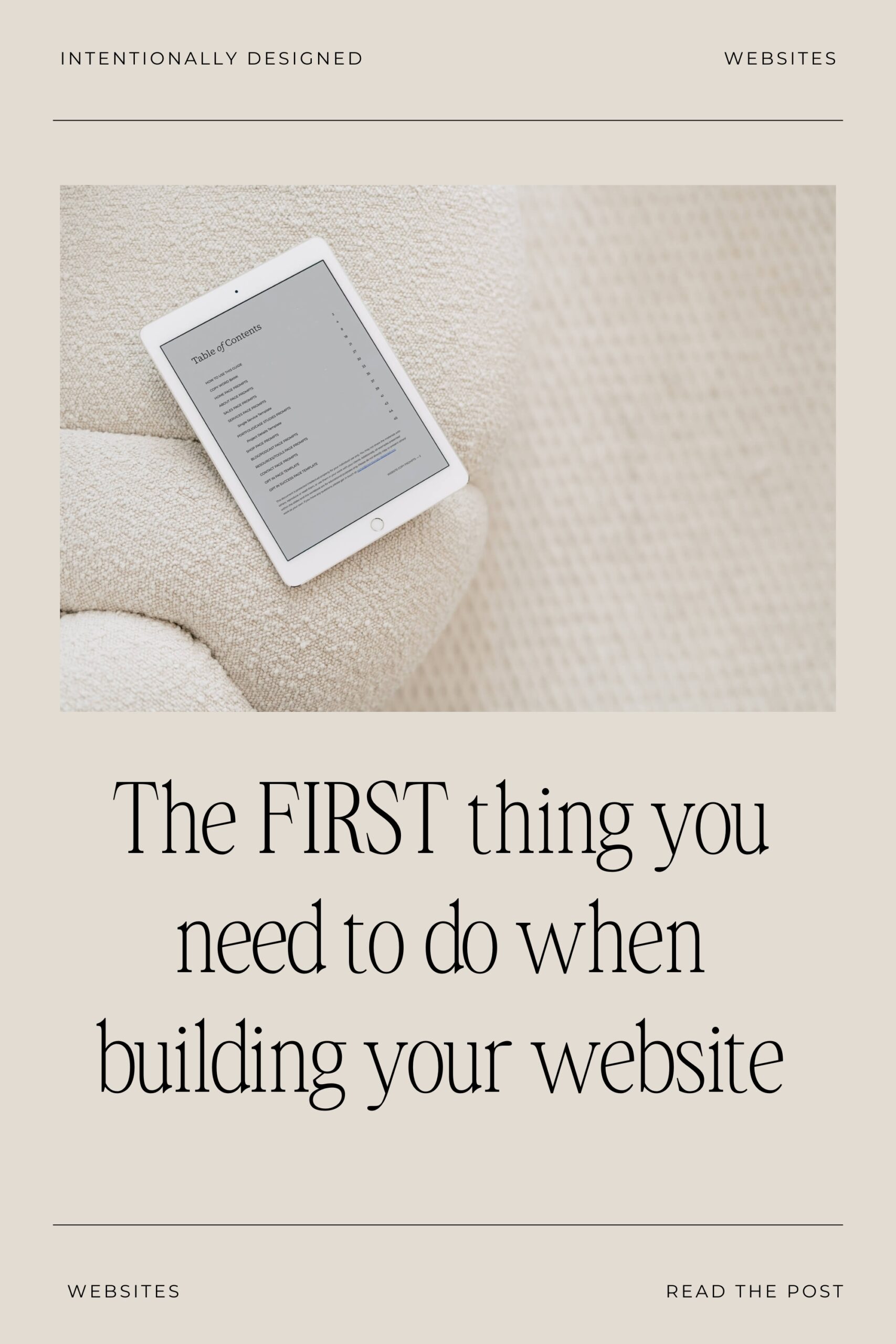 How to plan and outline your website - Intentionally Designed