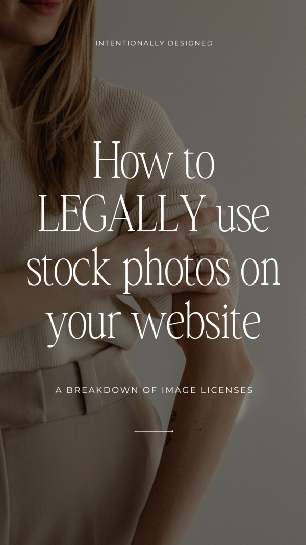 How to legally use stock photos on your website - Intentionally Designed