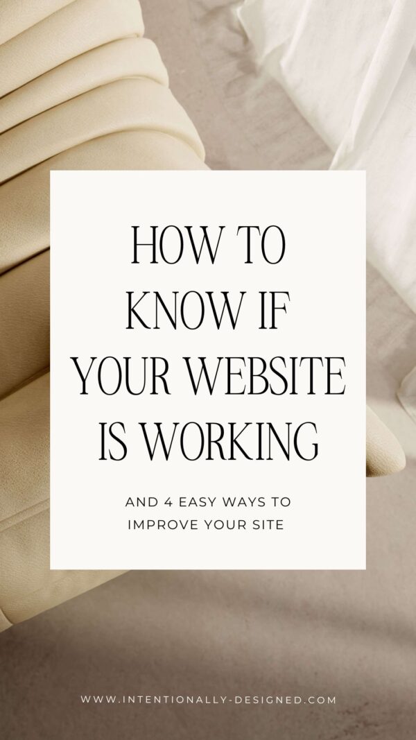 How to know if your website is working - Intentionally Designed