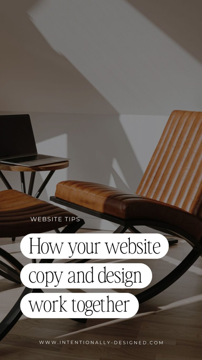 The connection between your website copy and design - Intentionally ...