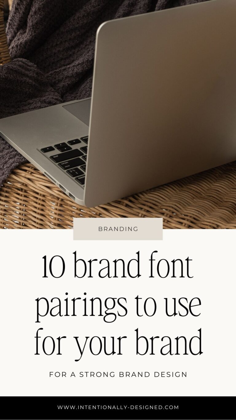 10 brand font pairings to use for your brand - Intentionally Designed
