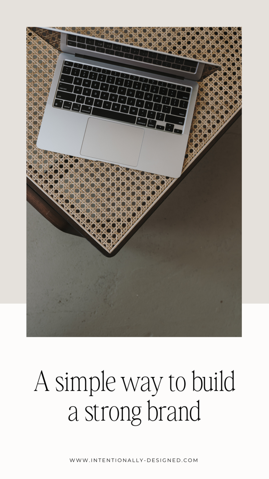 A simple step by step process to build your brand - Intentionally Designed