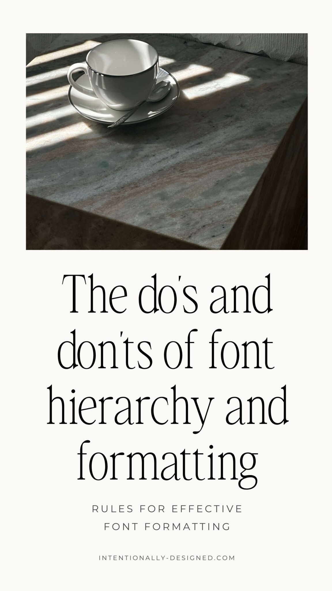 The do's and don'ts of font formatting and hierarchy - Intentionally ...