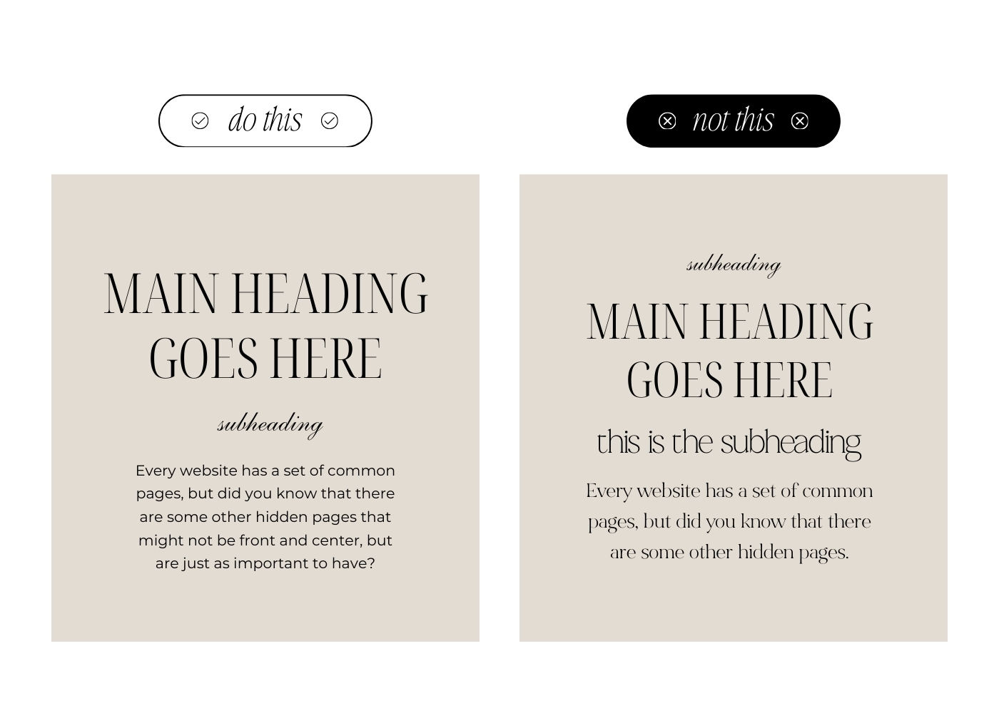 The do's and don'ts of font formatting and hierarchy - Intentionally ...