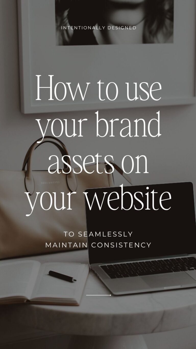 How to use your brand assets on your website - Intentionally Designed