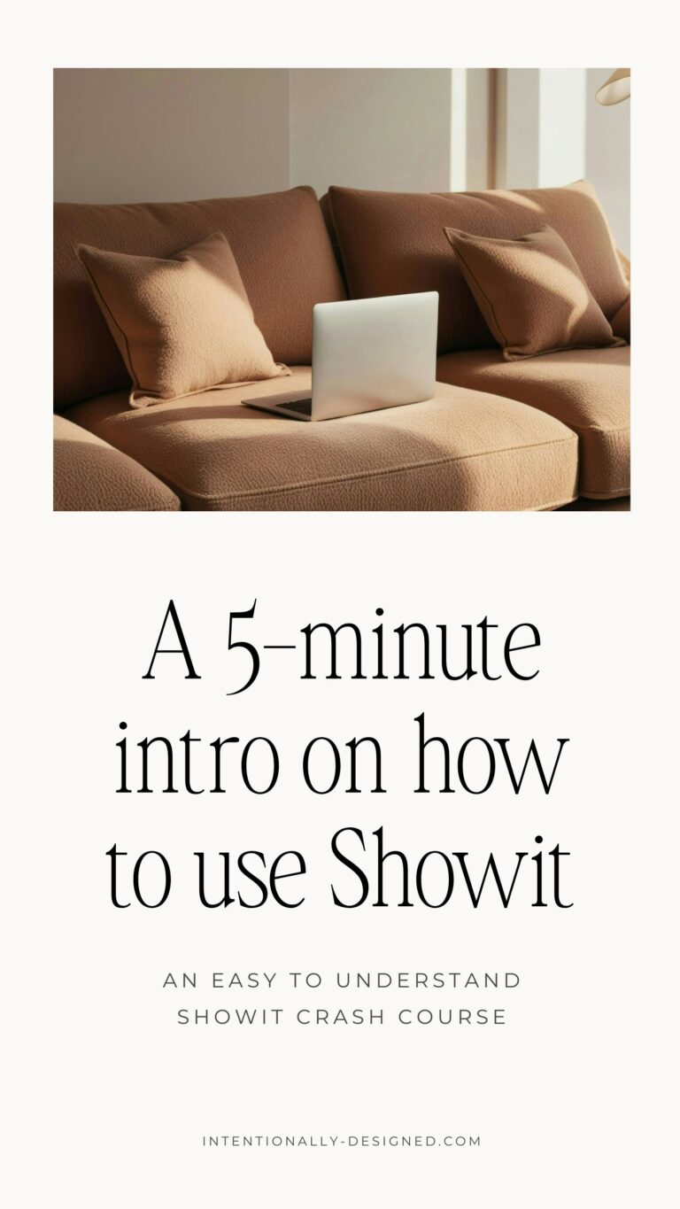 Showit Crash Course: A 5-minute intro on how to use Showit - Intentionally Designed